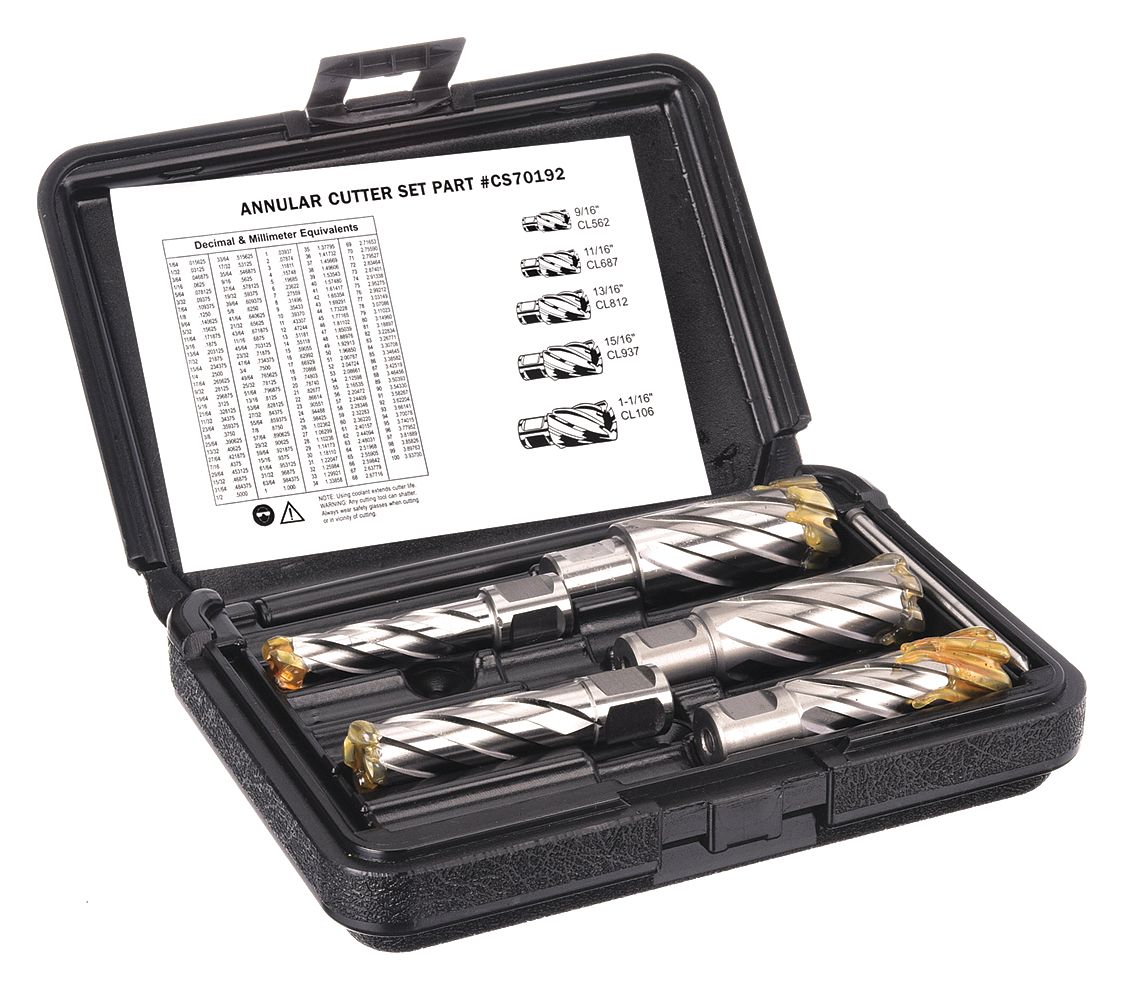 2 in Max Cutting Dp, Pilot Pin Included, Annular Cutter Set - 4THF5 ...