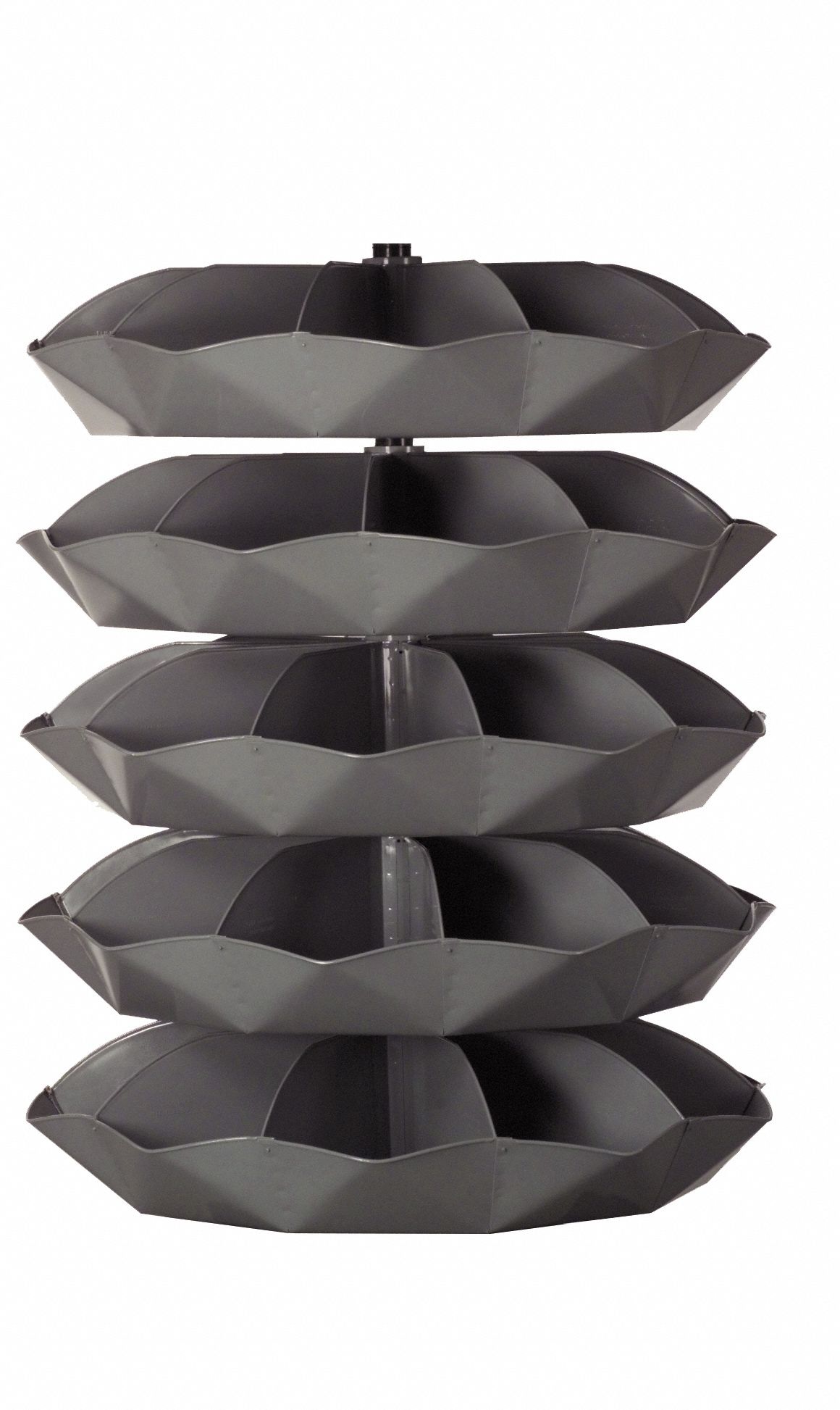 DURHAM MFG, 57 1/2 in x 44 in, 5 Levels, Revolving Storage Bin - 4TJ67 ...