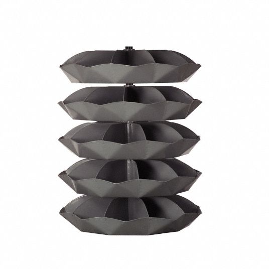 DURHAM MFG, 57 1/2 in x 44 in, 5 Levels, Revolving Storage Bin - 4TJ67 ...