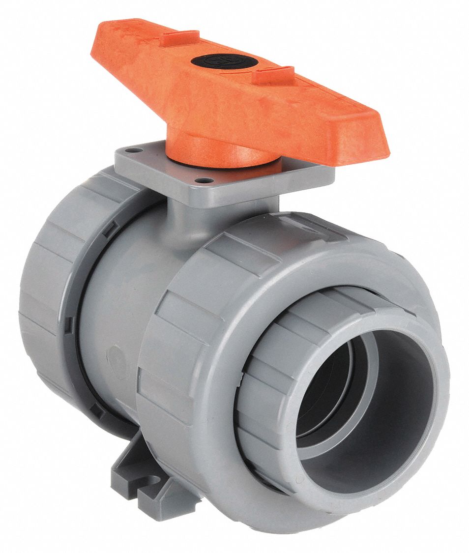 CPVC Ball Valve,True Union,Socket,3" - Grainger