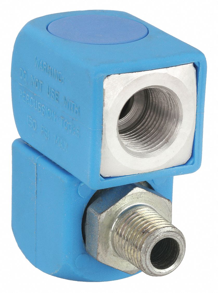 3/8 in Female NPT Inlet, 1/4 in Male NPT Outlet, Air Tool Swivel ...