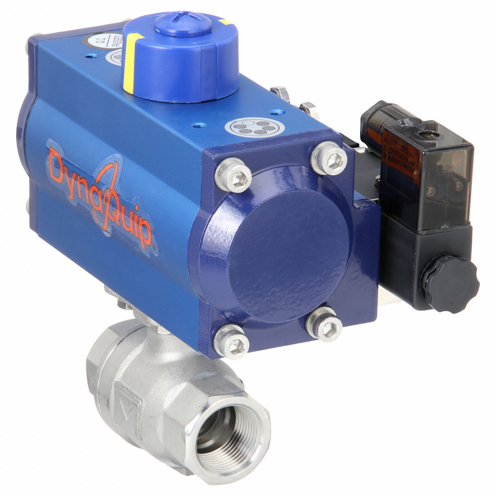 DYNAQUIP CONTROLS, 3/4 in, Stainless Steel, Pneumatically Actuated Two ... DYNAQUIP CONTROLS, 3/4 in, Stainless Steel, Pneumatically Actuated Two ...