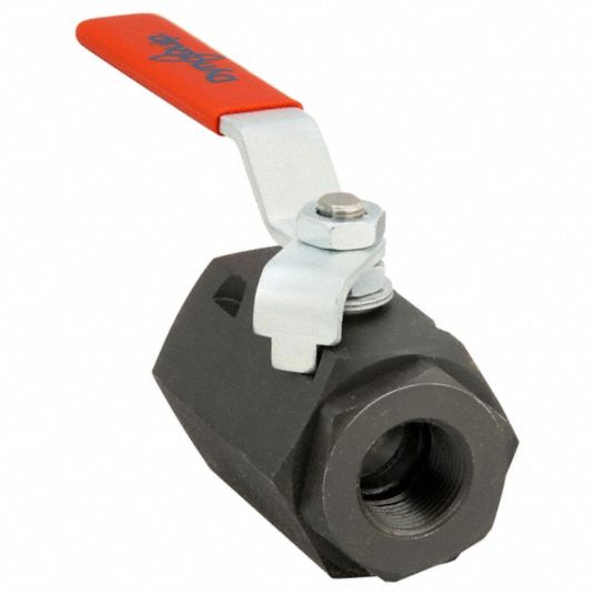 DYNAQUIP CONTROLS, 1 in, Carbon Steel, Manual Two-Way Ball Valve ...