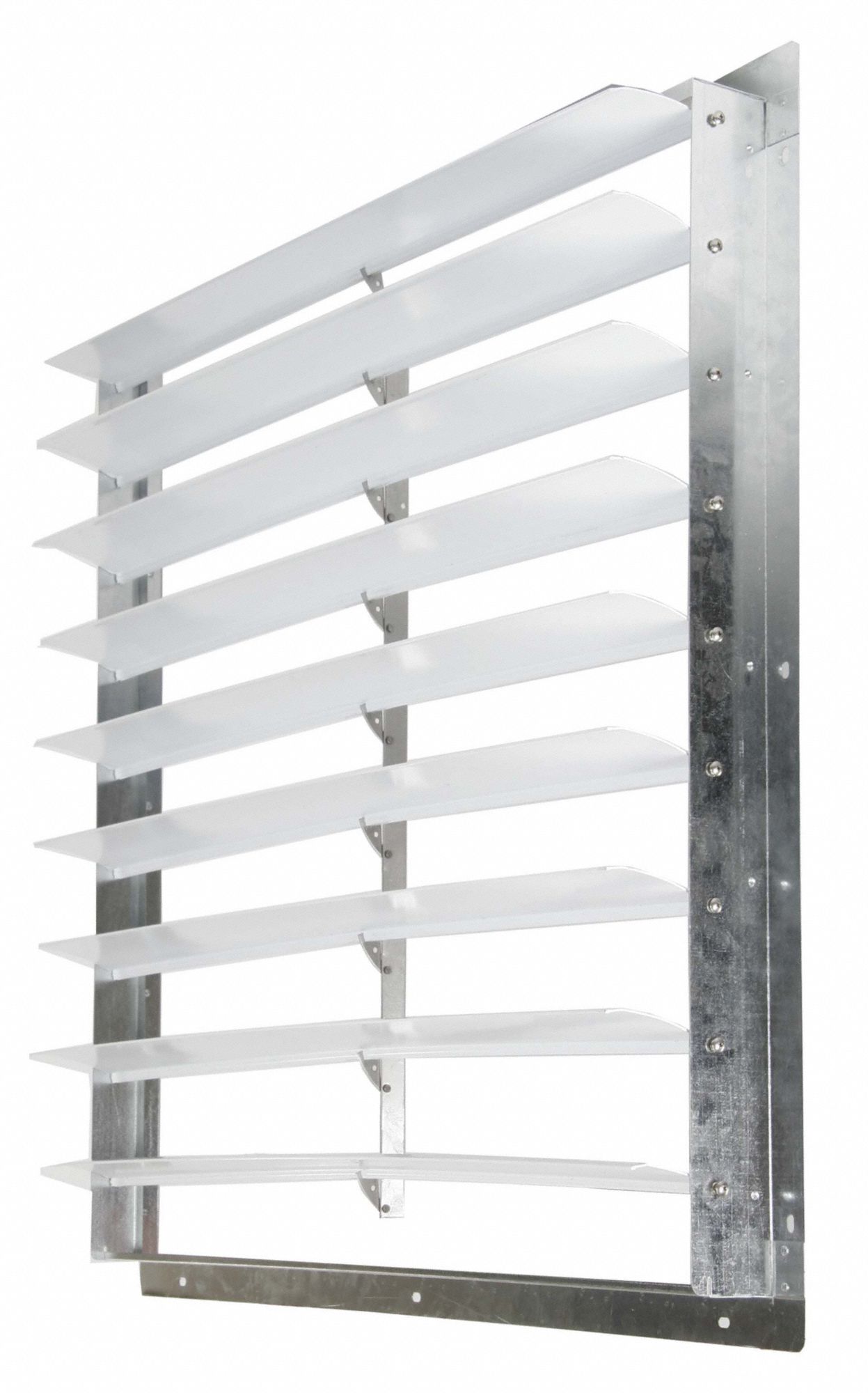 DAYTON 48 in Agricultural Wall Exhaust Shutter / PVC Shutter, 48 1/2 in ...