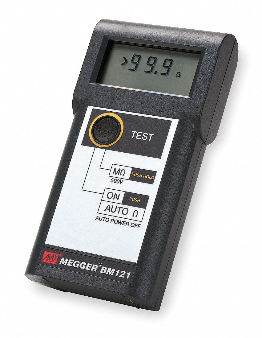 Battery Operated Megohmmeter; Insulation Resistance Range: 99.9/999 ...