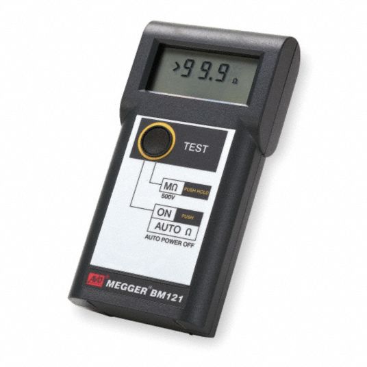 Battery Operated Megohmmeter; Insulation Resistance Range: 99.9/999 ...