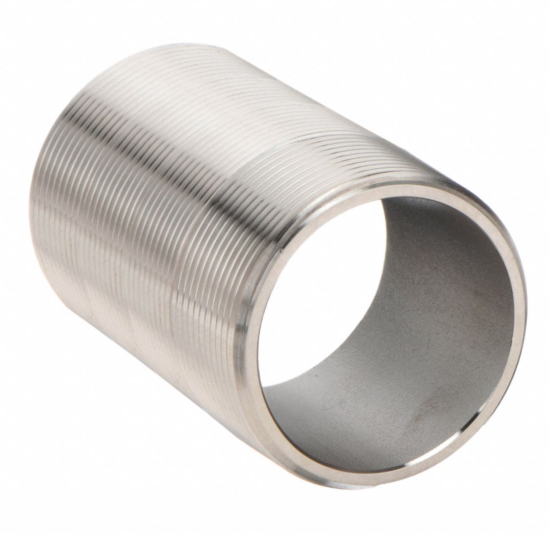 304 Stainless Steel, 1/2 in Nominal Pipe Size, Nipple - 4TNR1|E4BND01 ...