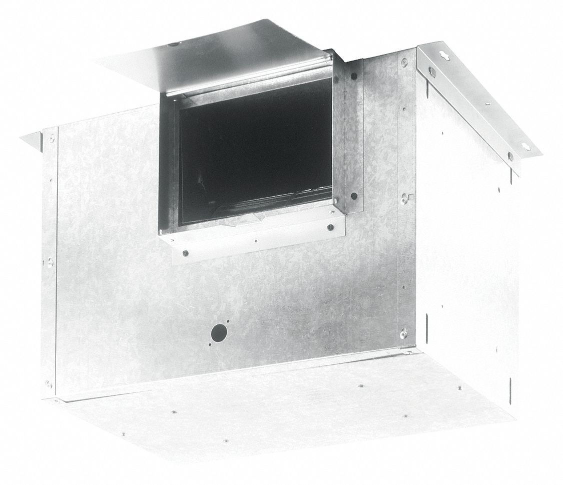 1,228 cfm @ 0.100 in SP, Rectangular Duct, In-Line Ceiling Exhaust Fan ...