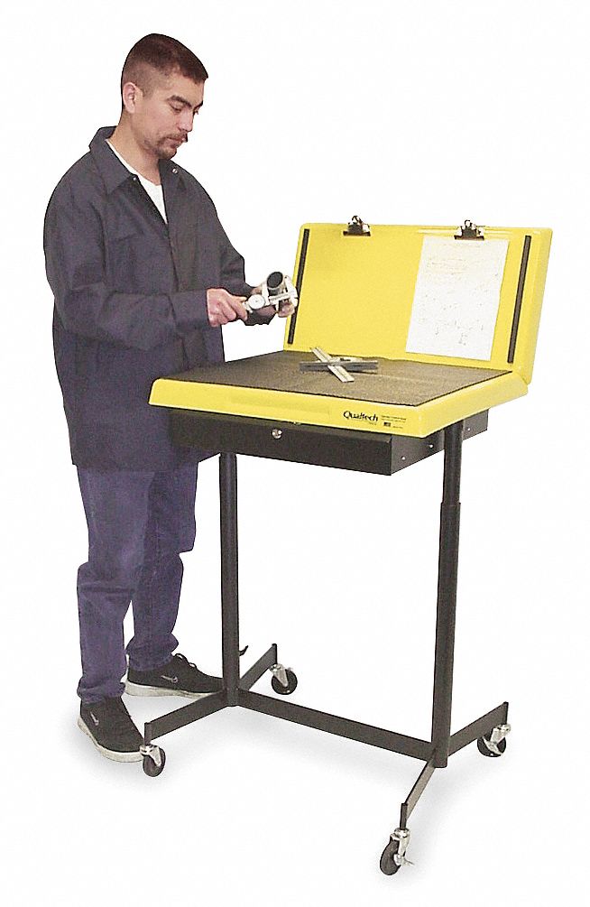 Mobile Workstand, Steel, 13 in Depth, 47 in Height, 26 in Width,100 lb ...