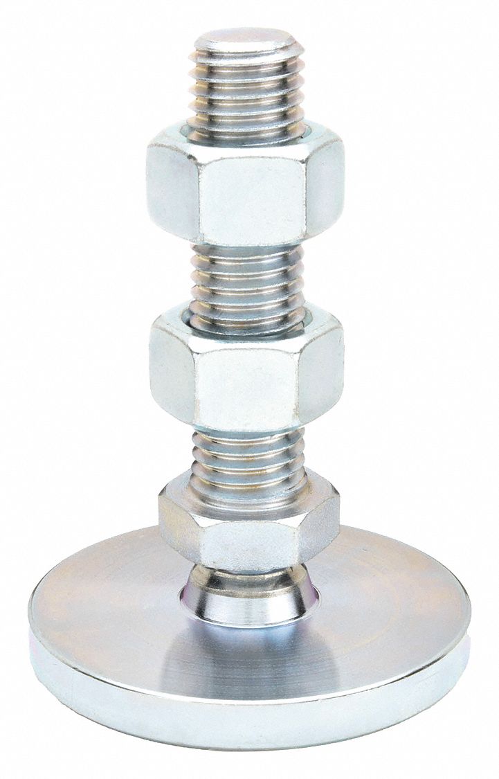 S & W LEVEL MOUNT,SWIVEL STUD,1/2-13,2IN BASE - Leveling Mounts ...