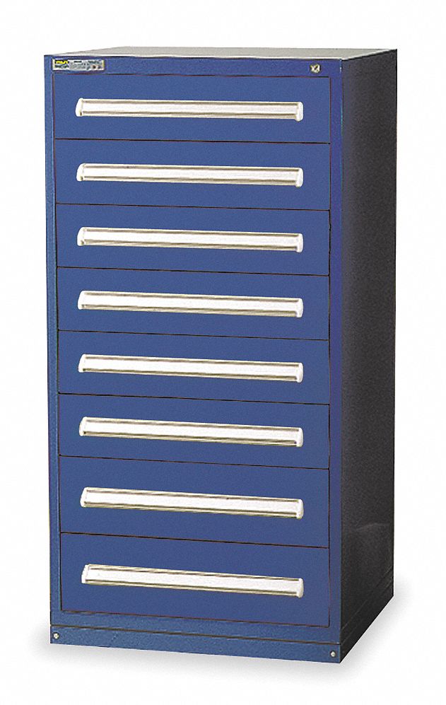VIDMAR, 30 in x 27 3/4 in x 59 in, 8 Drawers, Modular Drawer Cabinet ...