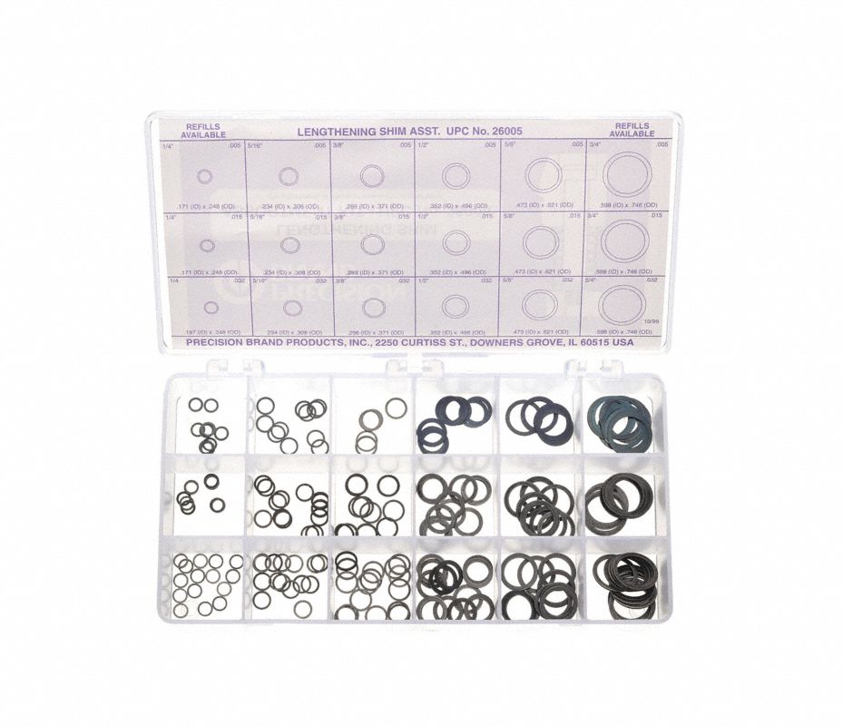 PRECISION BRAND Surtido Lainas Alargar Torn,Acero,270PZ - 4TT27 | 26005 ...