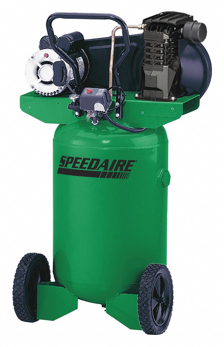 SPEEDAIRE 2.0 HP, 115/230VAC, 20 gal. Portable Electric Barrel Air ...