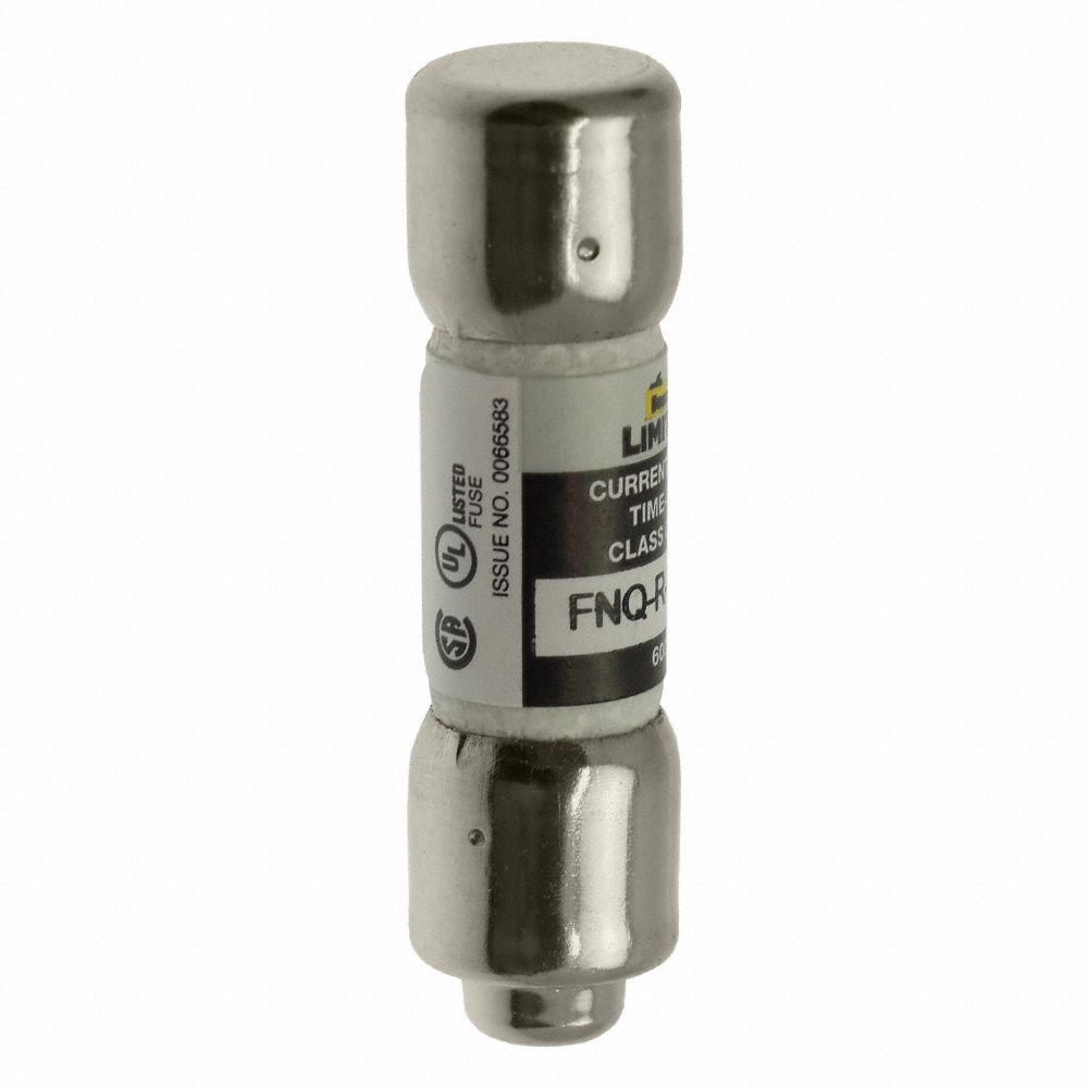 BUSSMANN UL Class CC Fuse: Time Delay, 12 A, FNQ-R, 1-1/2 in L x 13/32 ...