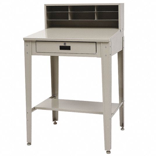 Open-Base Desk, 34 in x 30 1/4 in x 55 1/2 in, Shop Desk - 4TX91|4TX91 ...