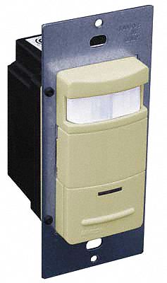 Wall Switch Box Occupancy Sensor, 1200 sq ft Passive Infrared, Ivory ...