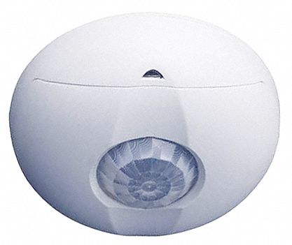 Ceiling Occupancy Sensor, 1500 sq ft Passive Infrared, White - Grainger