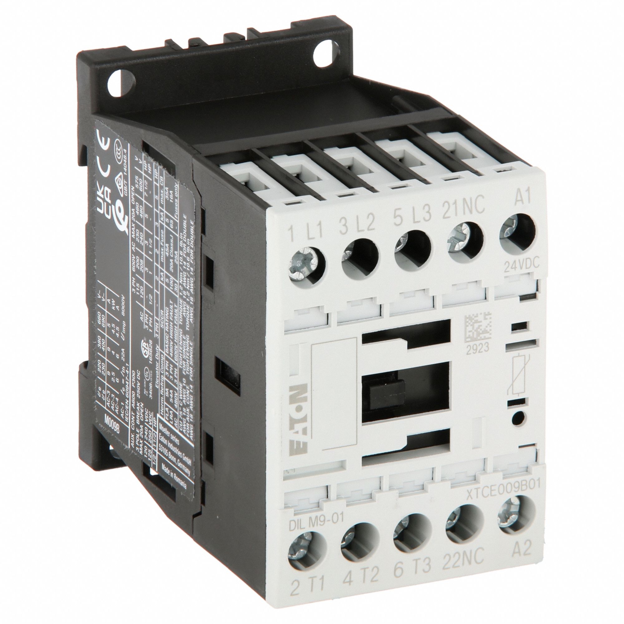 EATON, Non-Reversing, 3 Poles, IEC Magnetic Contactor - 4TYR5 ...