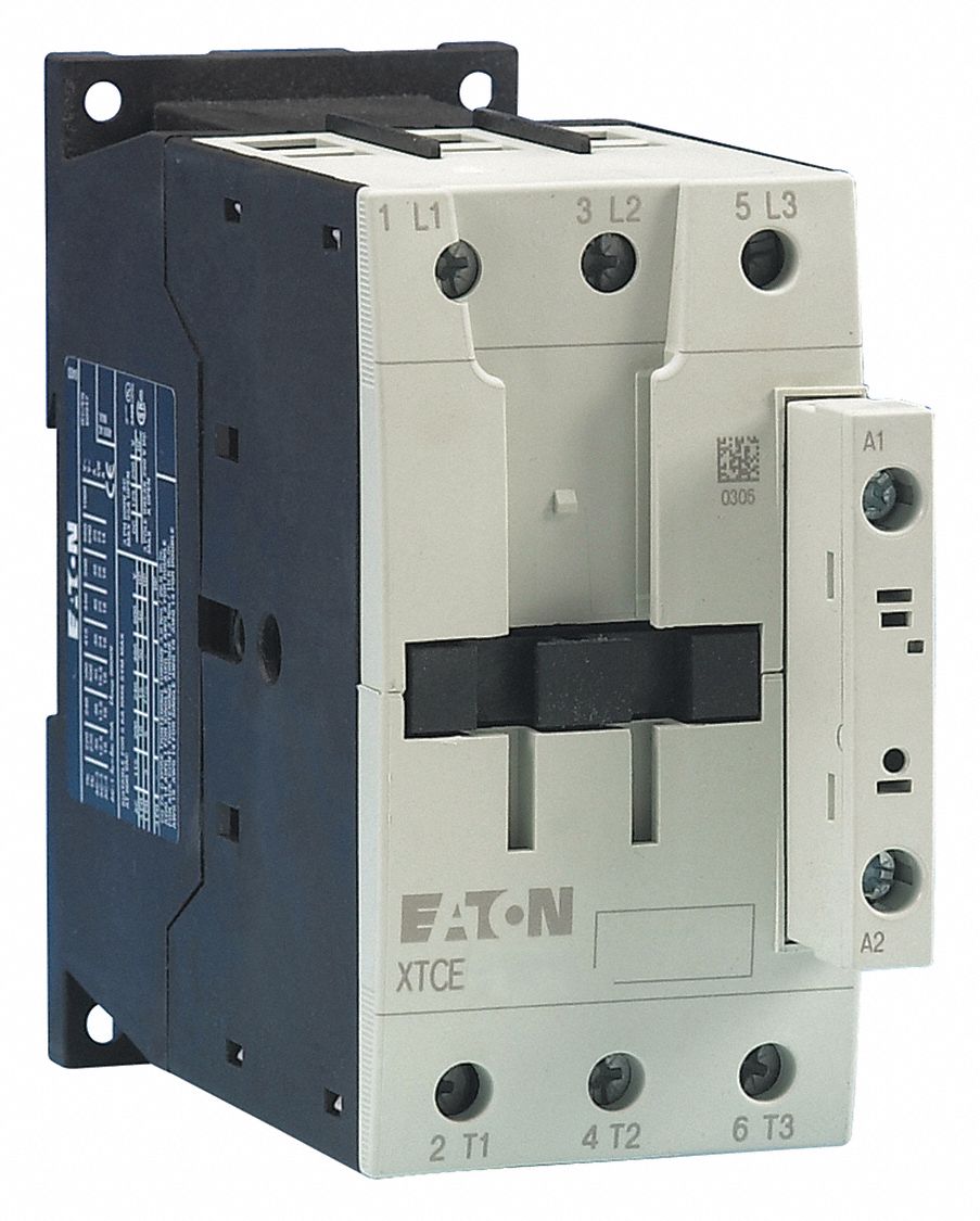 EATON, Non-Reversing, 3 Poles, IEC Magnetic Contactor - 4TZC3 ...