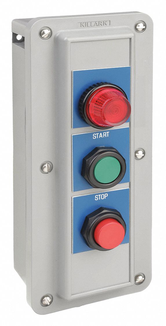 1 Gang, Push Button, Control Station - 4TZP5|D2CG8B15 - Grainger