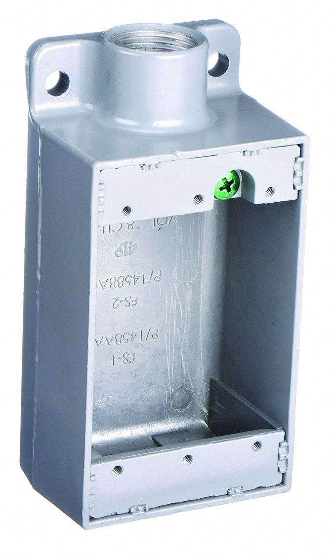 HUBBELL KILLARK, Aluminum, Rectangular, Electrical Box - 4TZT6|FS-2 ...