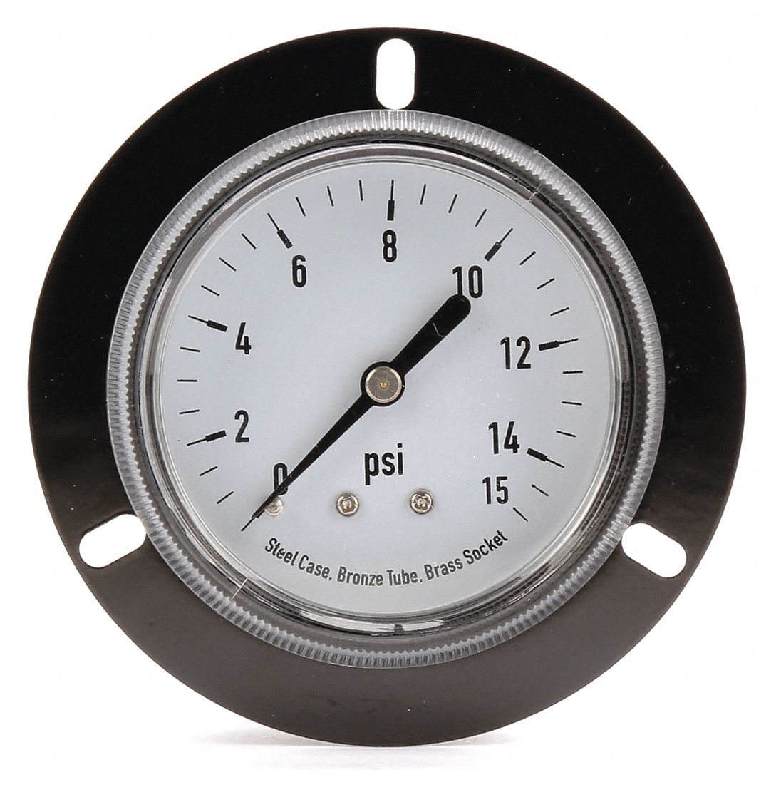 GRAINGER APPROVED Commercial Pressure Gauge - 4UA56|4UA56 - Grainger