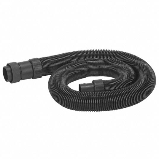 DAYTON, 2 1/2 in Hose Dia, 12 ft Hose Lg, Stretchable Vacuum Hose ...