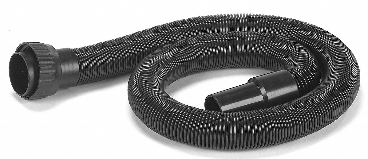 DAYTON, 1 1/2 in Hose Dia, 12 ft Hose Lg, Stretchable Vacuum Hose ...