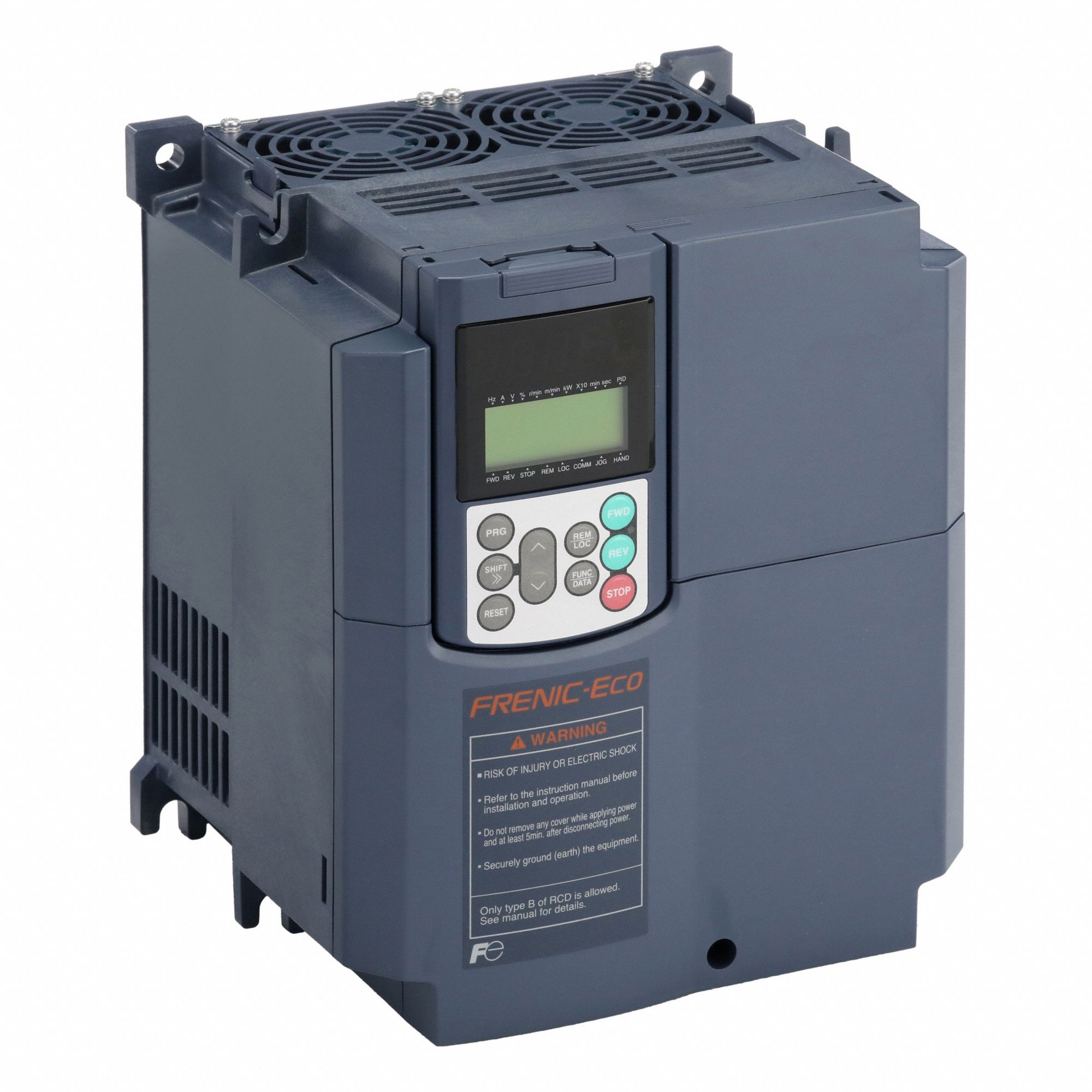 FUJI ELECTRIC, 460V AC, 20 hp Max Output Power, Variable Frequency ...