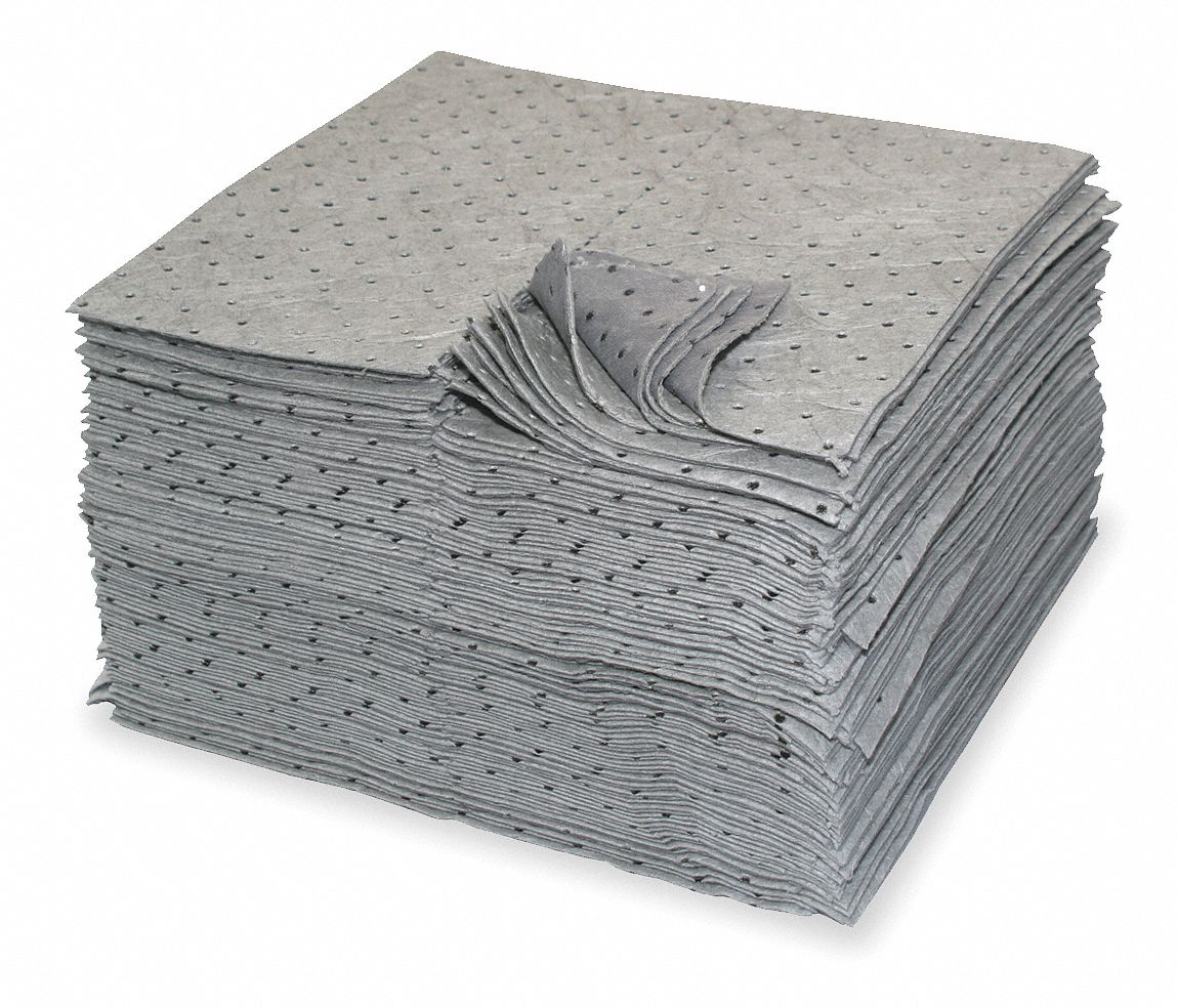 OIL-DRI Absorbent Pads, 20 In. L, PK 100 - 4UB36|L91001 - Grainger