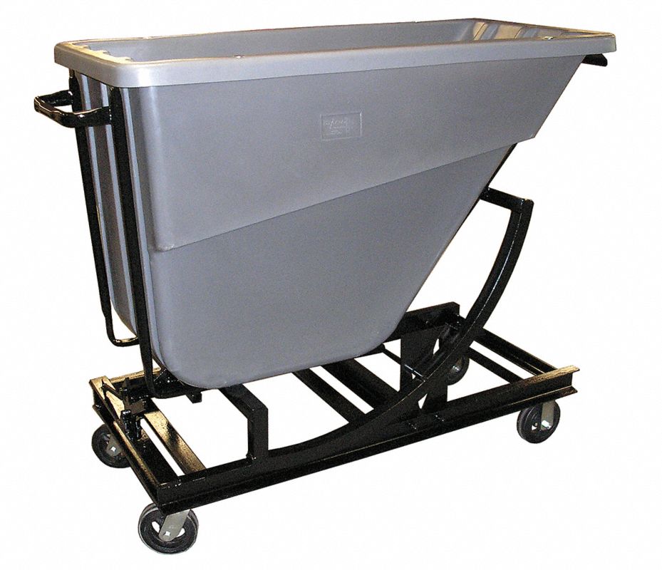 APPROVED VENDOR Tolva de Autovaciado, 750 lb., MDPE, Gris - 4UCA9 | SD ...