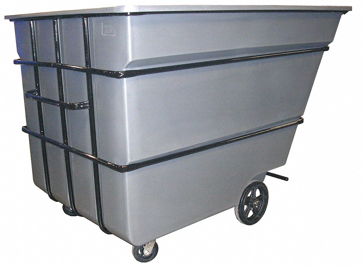 78 cu ft Cubic Foot Capacity, 2,800 lb Load Capacity, Plastic Tilt ...