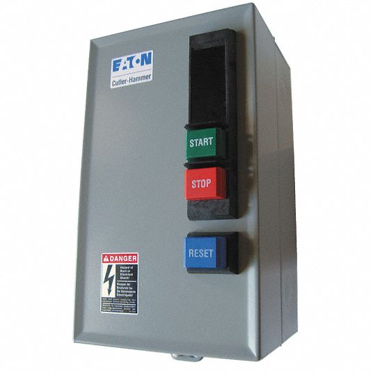 Motor Starter, 240V AC Coil Volts, Overload Relay Amp Setting: 1 to 5A ...