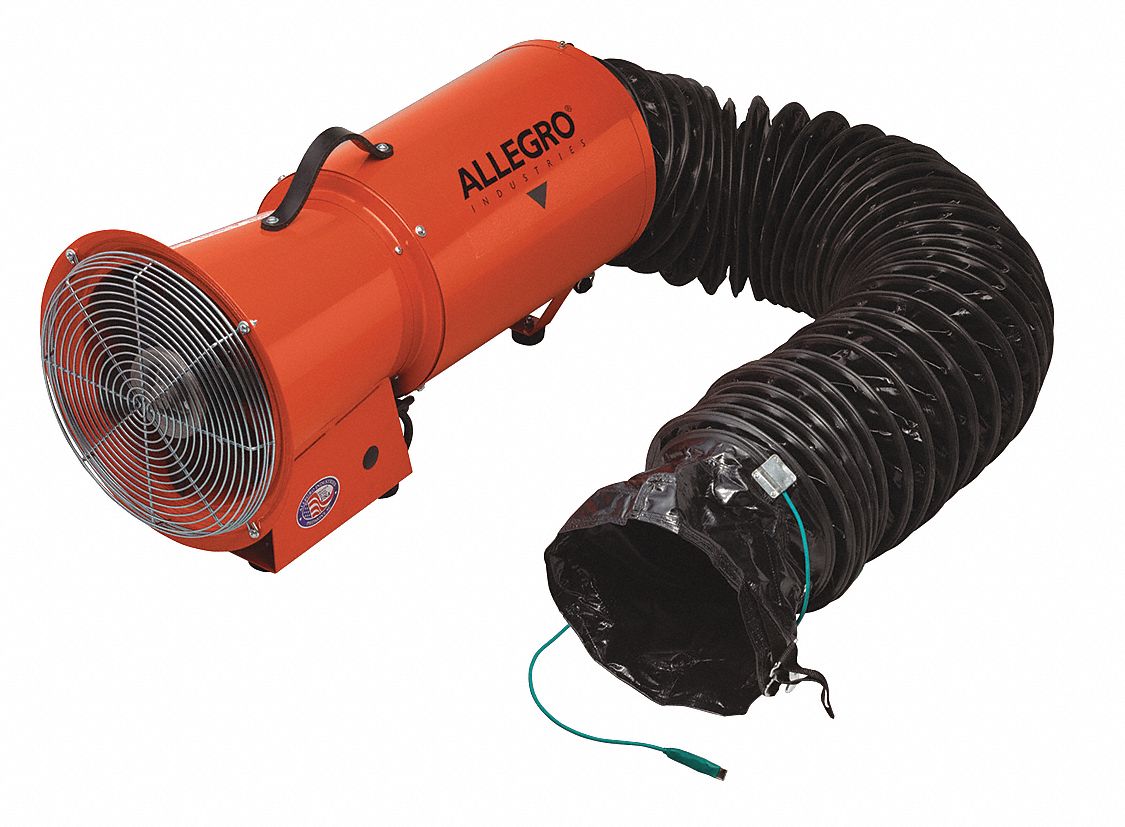 ALLEGRO, 115 V AC, 8 in Duct Dia, Confined Space Fan - 4UDK1|9514-06 ...