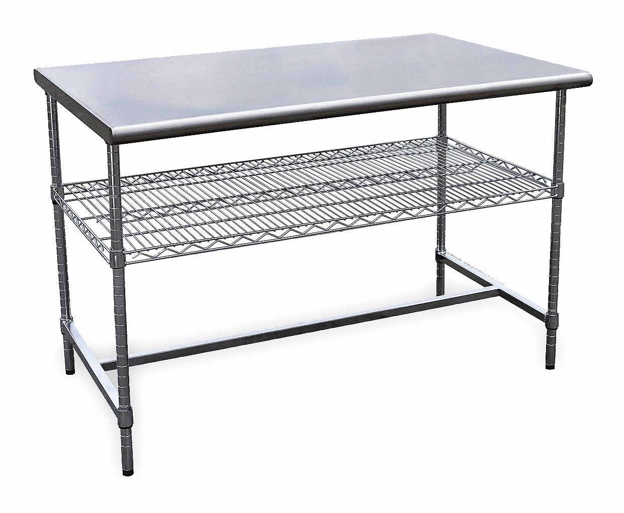 Fixed Ht, Stainless Steel, Work Table - 4UEL9|4UEL9 - Grainger