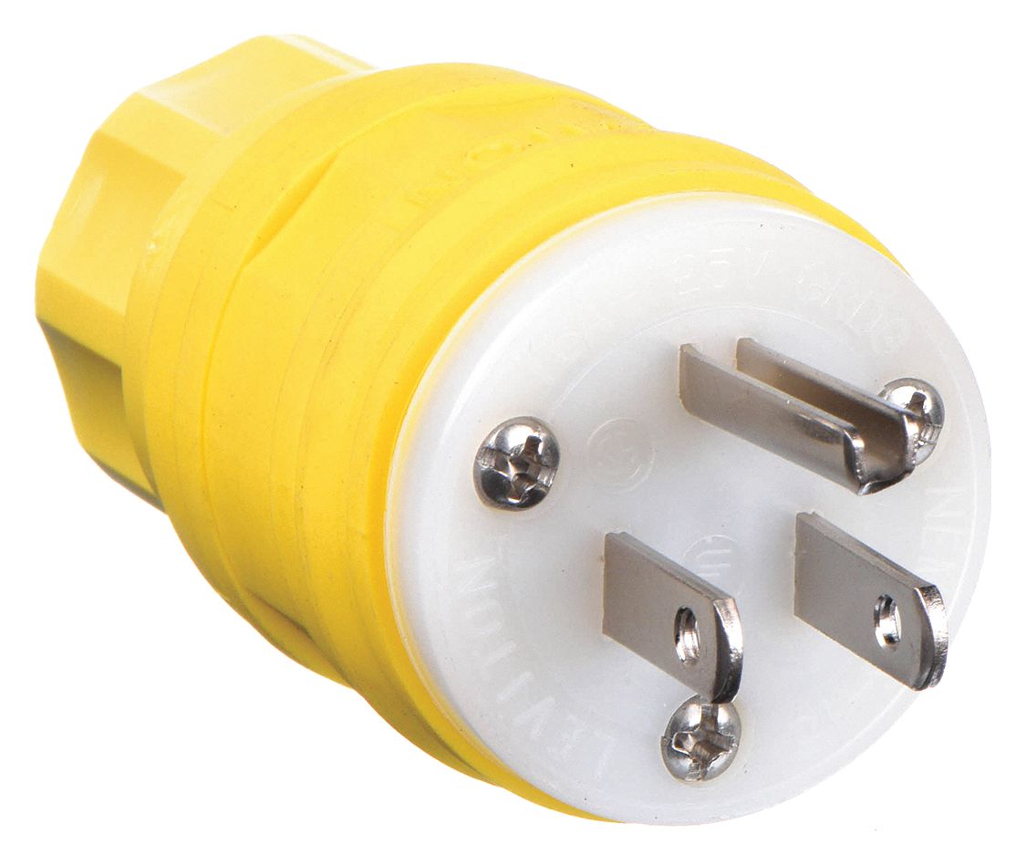 LEVITON PLUG STR 15A 125V 5-15 2P3W - Straight Blade Plugs - LET14W47 ...