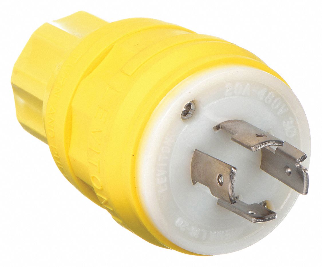3 Poles, Gen Purpose, Watertight Locking Plug - 4UFE8|26W76 - Grainger
