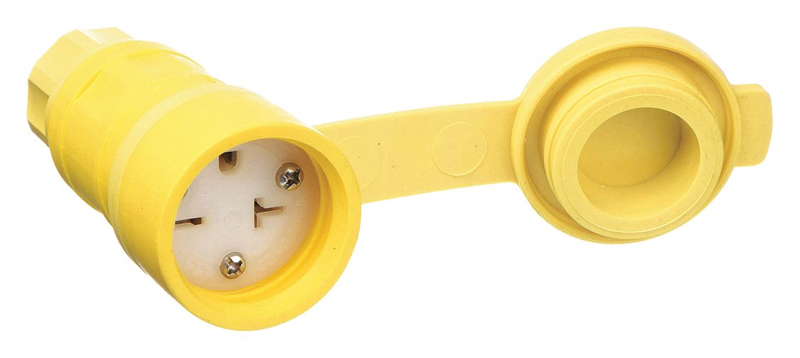 20 Amp Industrial Grade Standard Watertight Straight Blade Connector, 6 ...