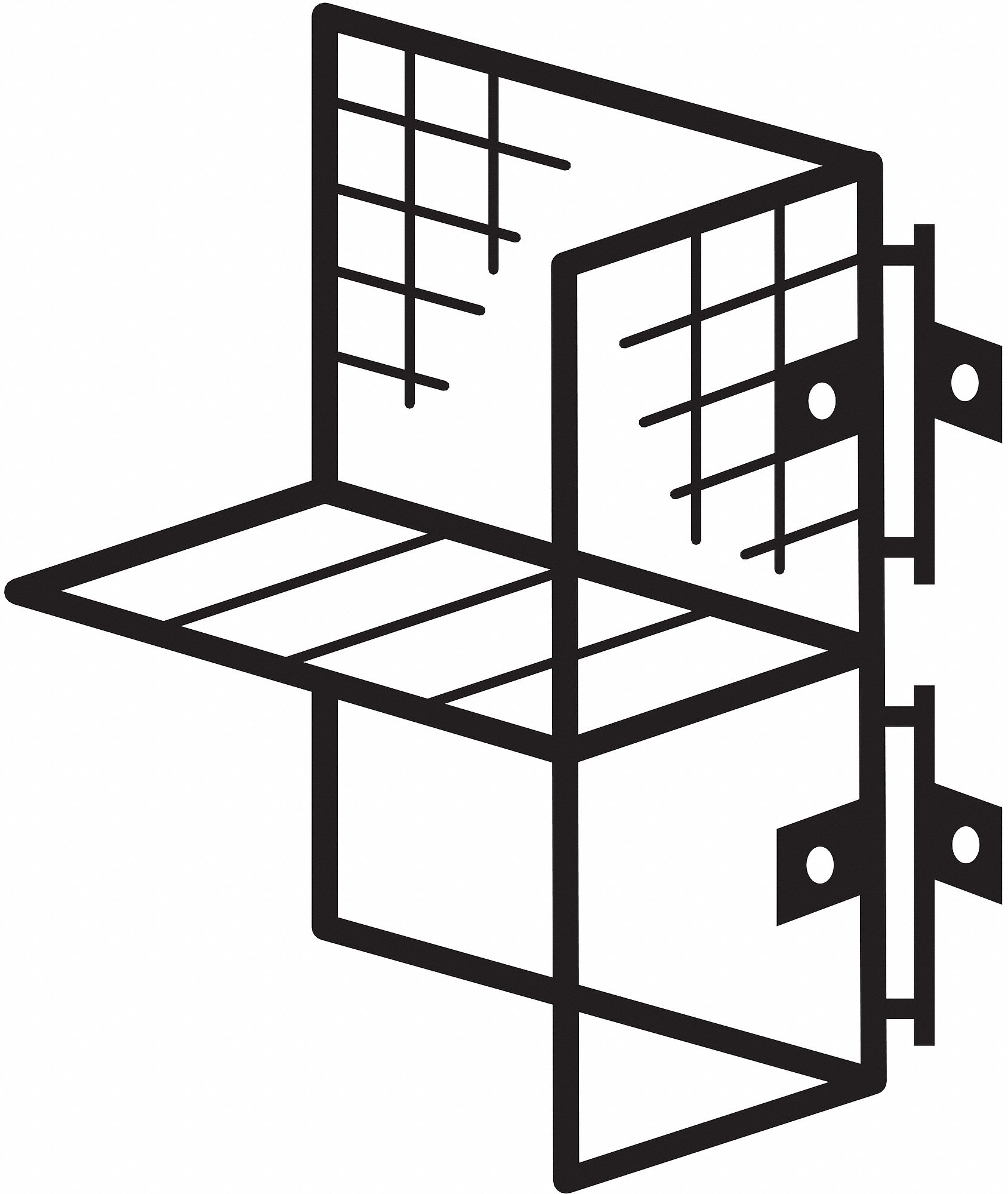 FOLDING GUARD Casillero d/Alm. Comp.,Ancho Total 48plg - Casilleros ...