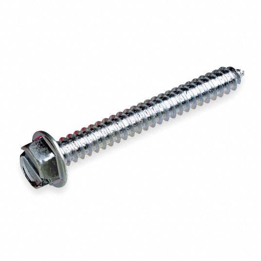 Sheet Metal Screw, PK 100 - Grainger