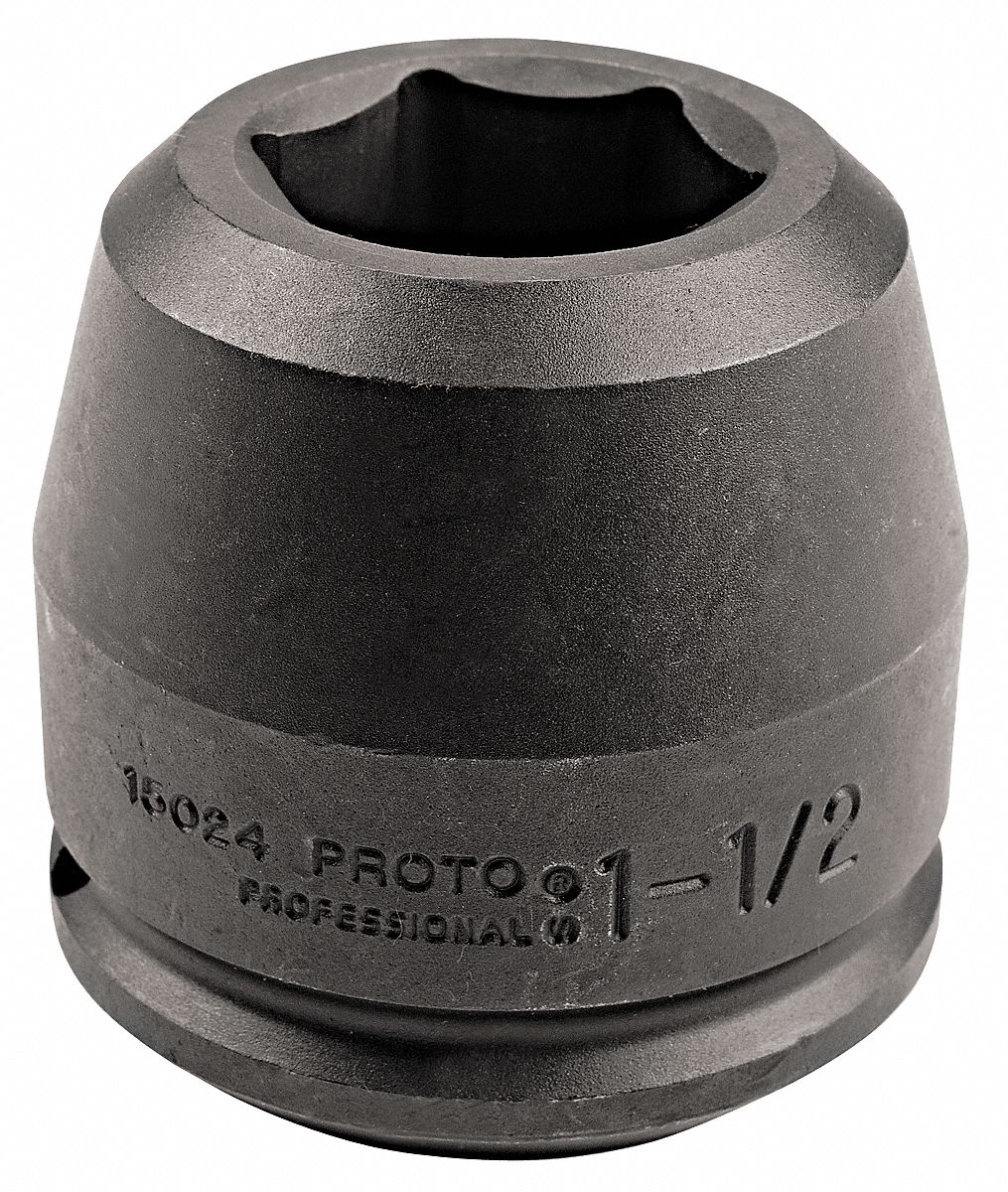 PROTO, 1 1/2 in Drive Size, SAE, Impact Socket - 4UHL1|J15070 - Grainger