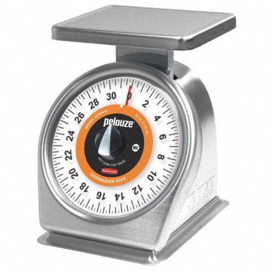 RUBBERMAID COMMERCIAL PRODUCTS, 2 lb Wt Capacity, 5 1/2 in Weighing ...