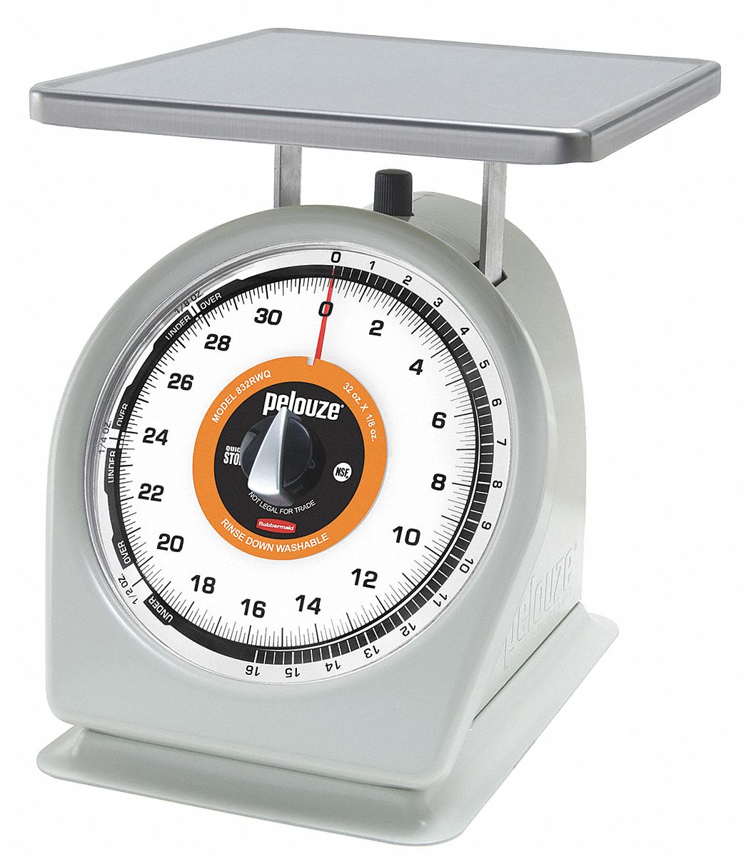 RUBBERMAID COMMERCIAL PRODUCTS Compact Bench Scale, Analog Dial Scale ...