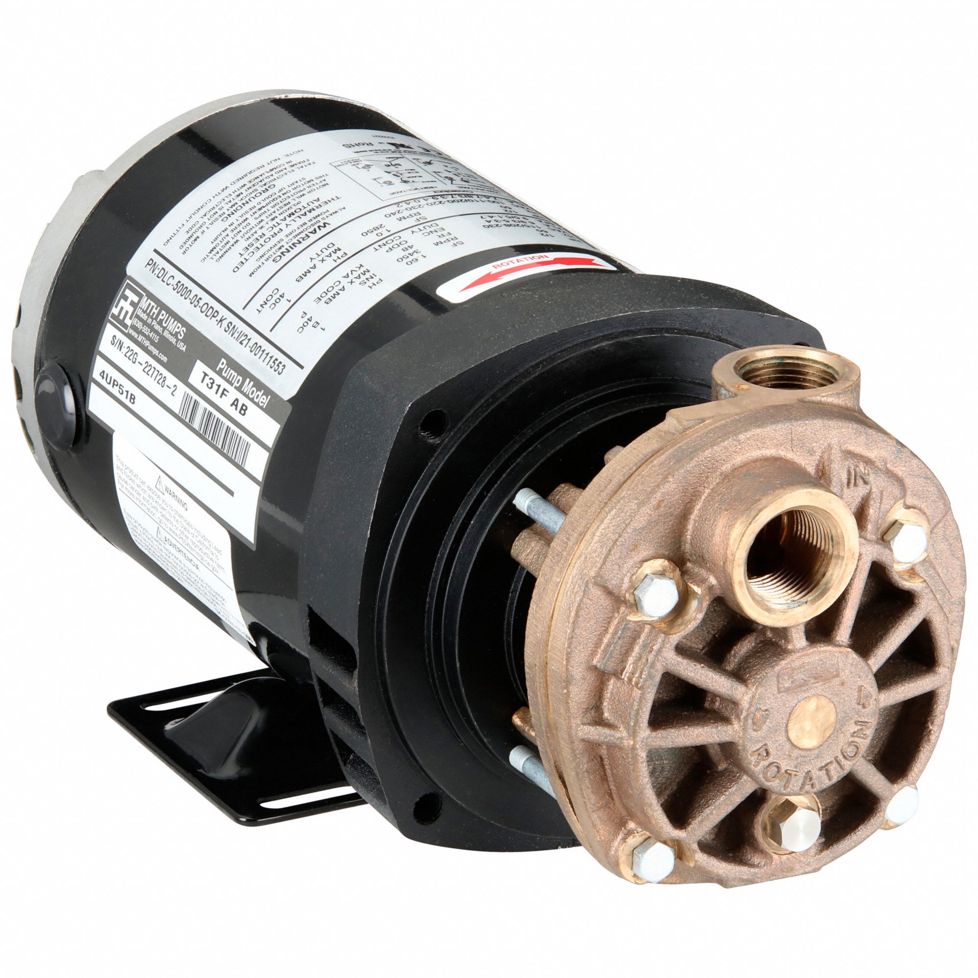 1/2 hp, 115/208-230V AC, Turbine Pump - 4UP51|4UP51 - Grainger