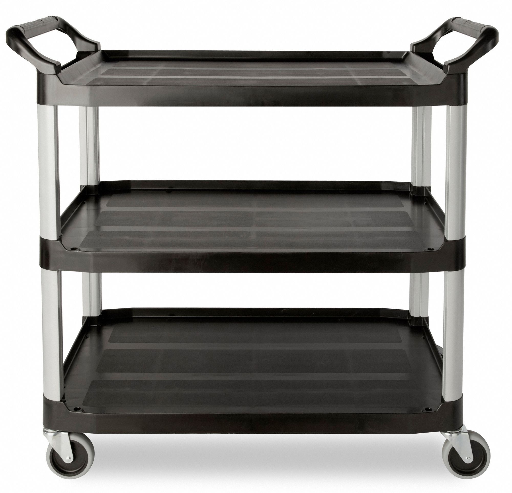 RUBBERMAID COMMERCIAL PRODUCTS Dual-Handle Utility Cart with Lipped ...