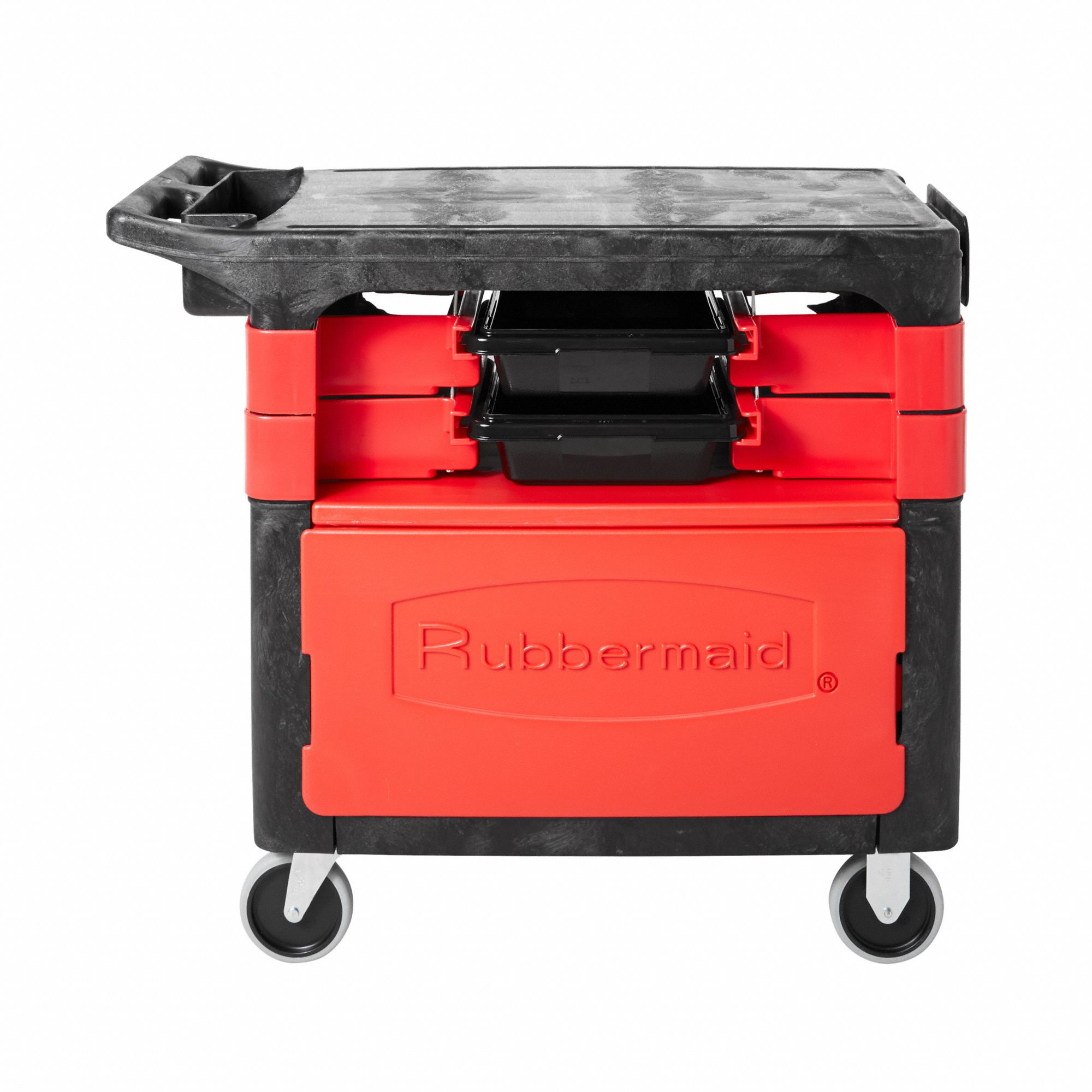 RUBBERMAID COMMERCIAL PRODUCTS Mobile Cabinet Workbench: 38 in Wd, 19 1 ...