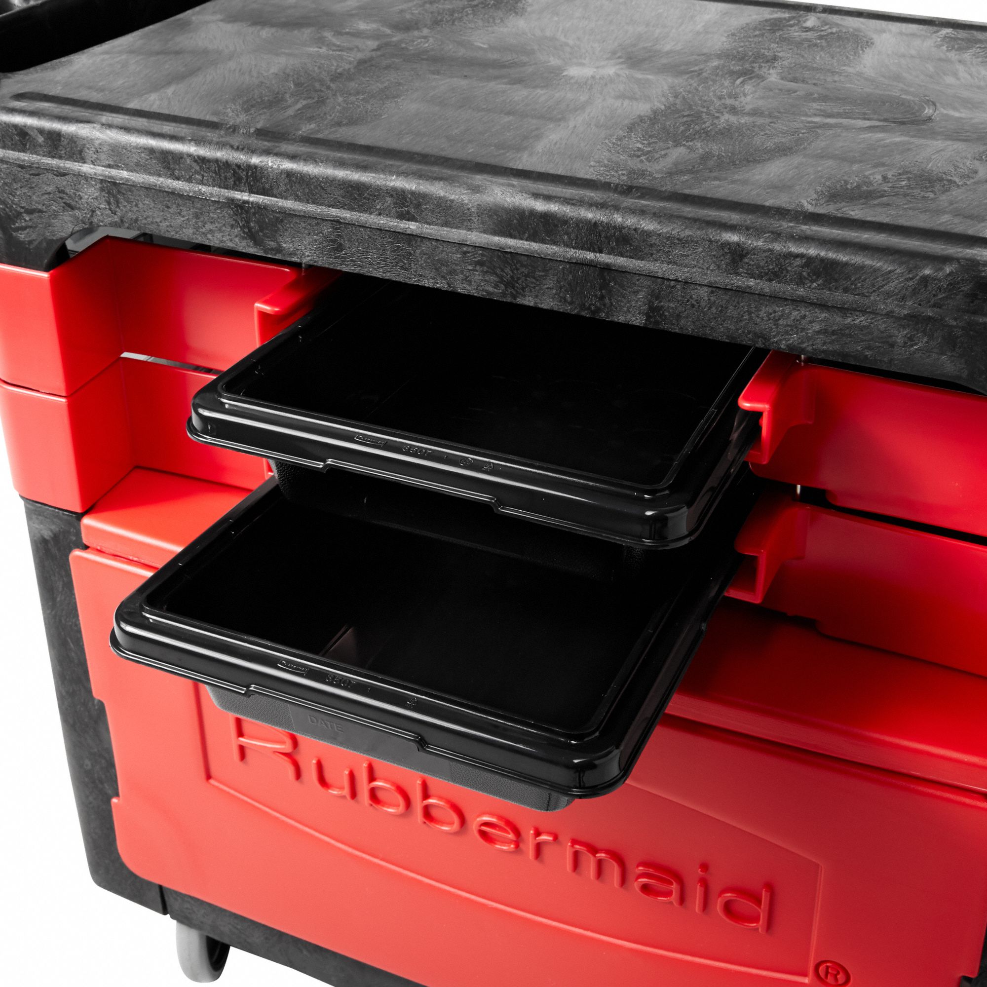 RUBBERMAID COMMERCIAL PRODUCTS Mobile Cabinet Workbench: 38 in Wd, 19 1 ...
