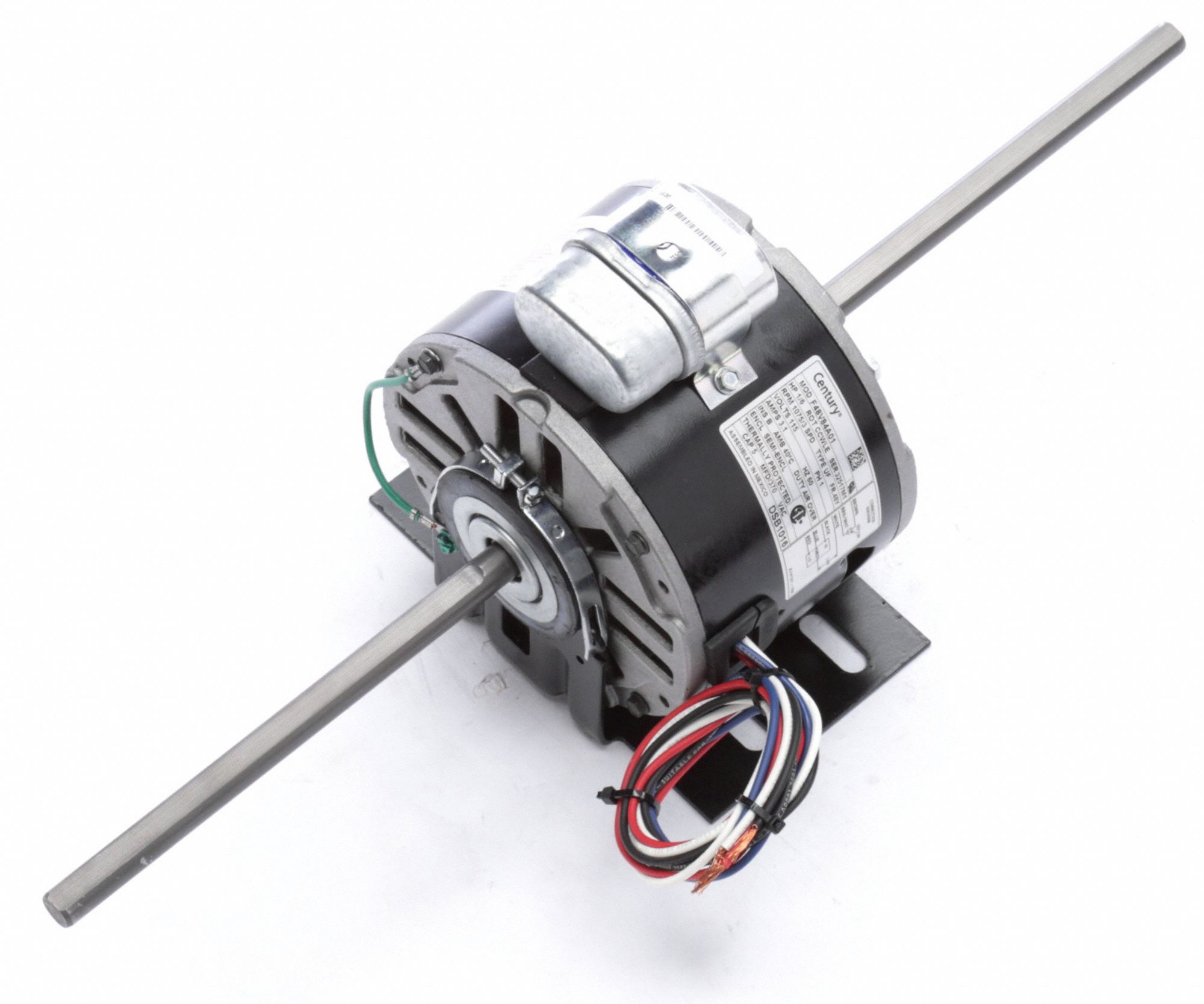 CENTURY Room Air Conditioner Motor: 3 Speed, 1/6 HP, 1,075 Nameplate ...
