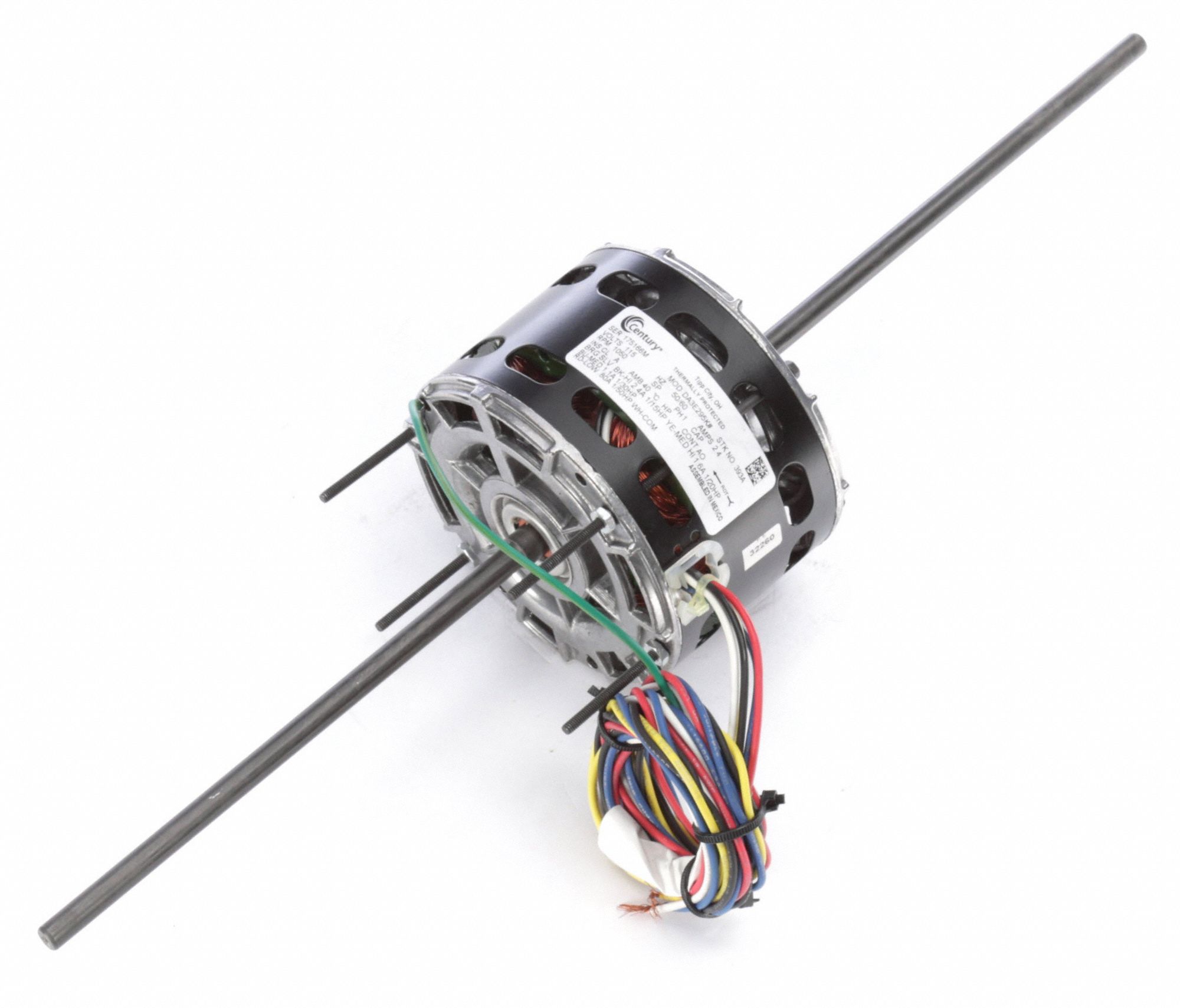 CENTURY Room Air Conditioner Motor, 1/15, 1/20, 1/30, 1/50 HP, Shaded ...