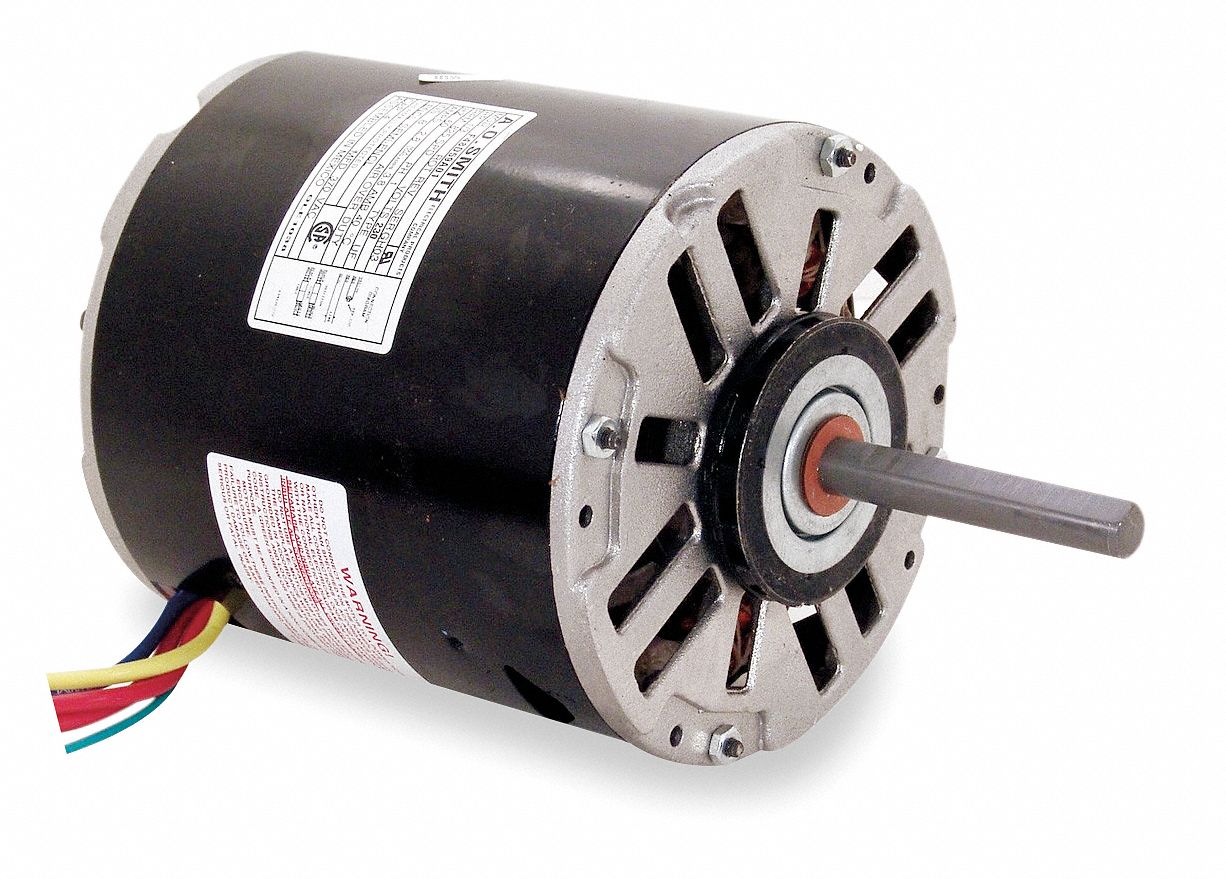 1/4 HP Direct Drive Blower Motor, Shaded Pole, 1050 Nameplate RPM, 115/ ...